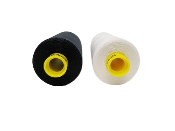 Ho Bindaass || Thread Sewing Set - 420 Yards per Spool 3 ply Polyester Thread Black and White (šš¢š°š¦š¤š« 2)
