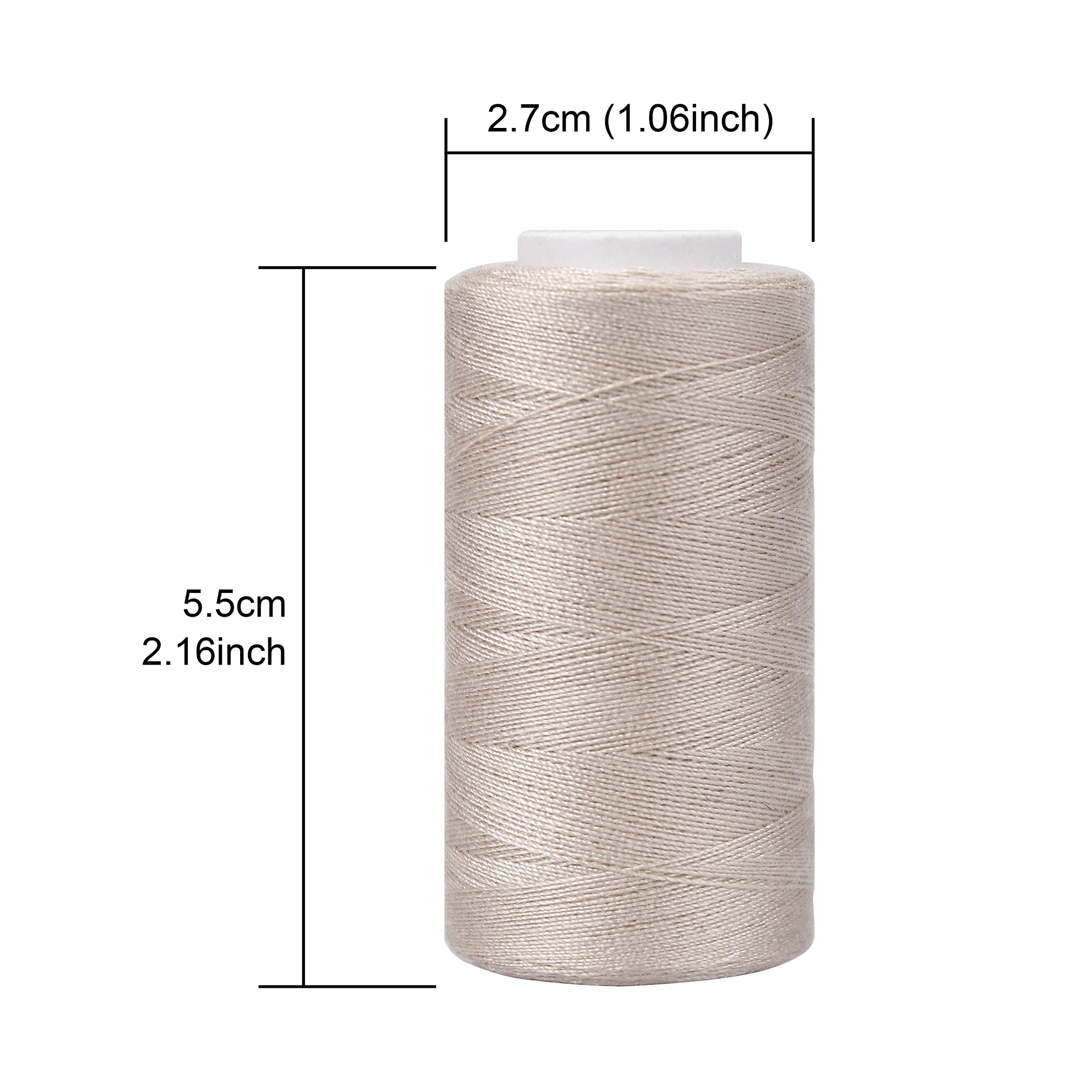 Ryalan 12 Color Set of Polyester All-Purpose Sewing Threads Prewound Bobbin Thread Plastic for Embroidery and Sewing Machine DIY Embroidery Thread Sewing Thread 382 Yards/350 m Each (12 pieces)