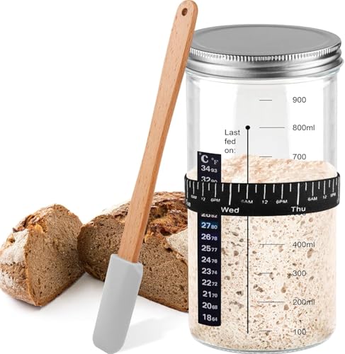 Tyniaide 1000ML Sourdough Starter Jar