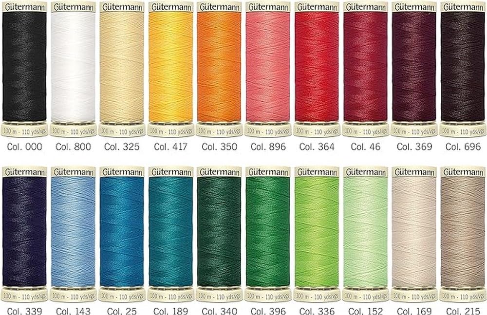 Gutermann 734610-1 Thread Set Sew-All 100 m x 20 reels, Multicoloured