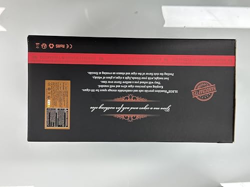 Slege Cigar Humidor,Humidor Cigar Box for Cuban Cigars,Glass-Top Humidor Spanish Cedar-Cigar Case,Humidifier,Divider,Hygrometer