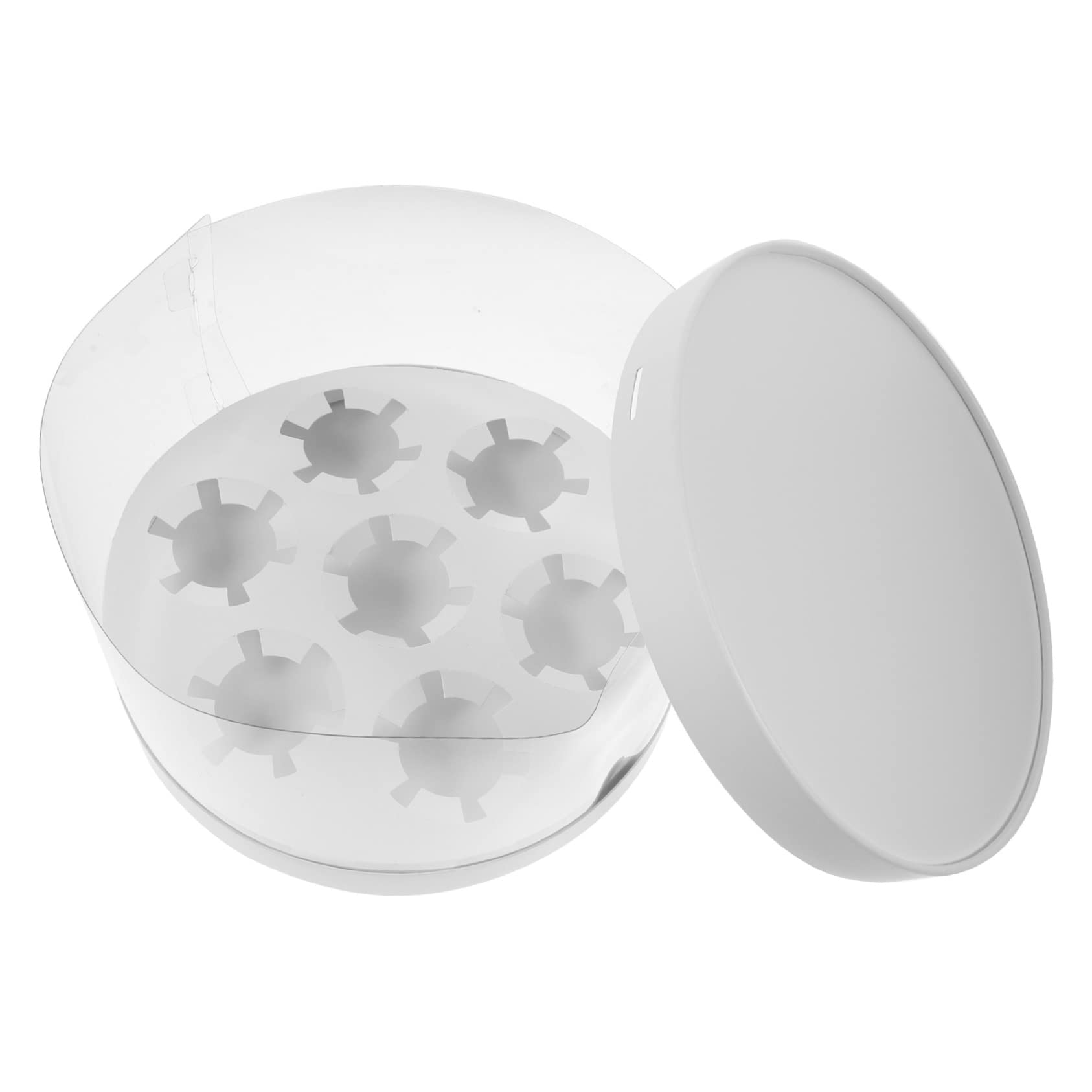 Abaodam 2pcs Elegant Cupcake Carrier Box Cupcake Packaging Box Handle for Cupcake Muffin Cake Safe Material Easy to Carry for Party Catering