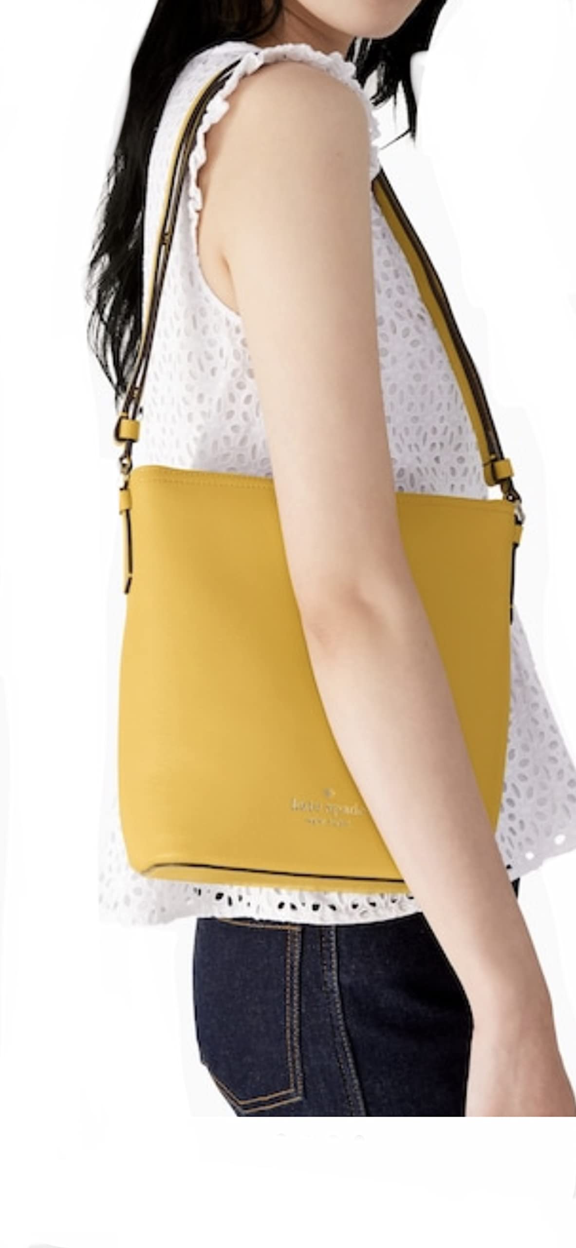 Kate Spade Leather Max Duffel Bag (Sunflower)