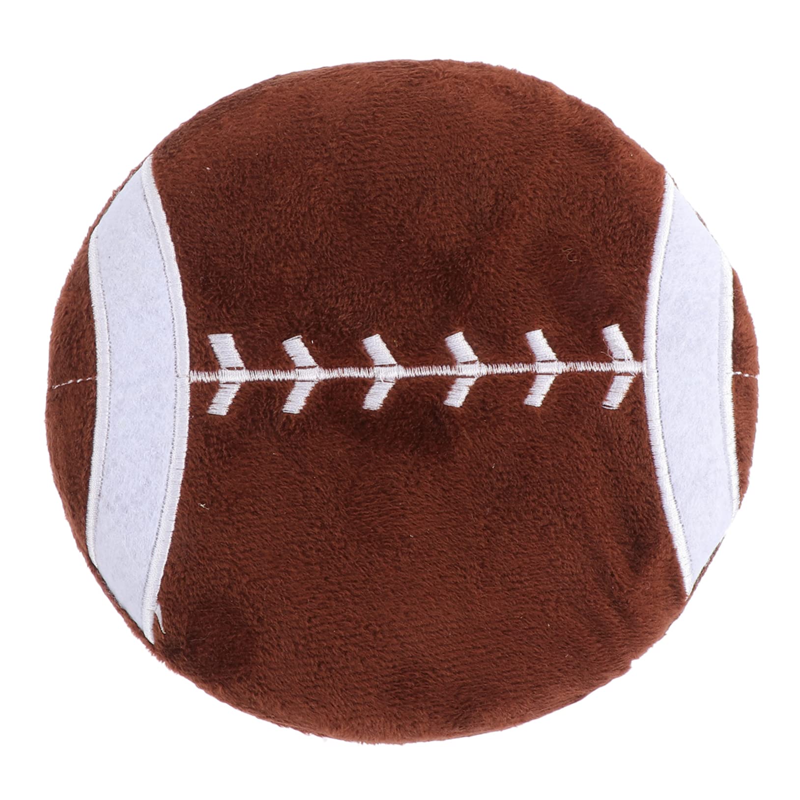 Ipetboom Rugby-Shaped Pet Interactive Plaything Floating Dog Toy Plush Plastic Dog Flyer Toy Fun for Pups