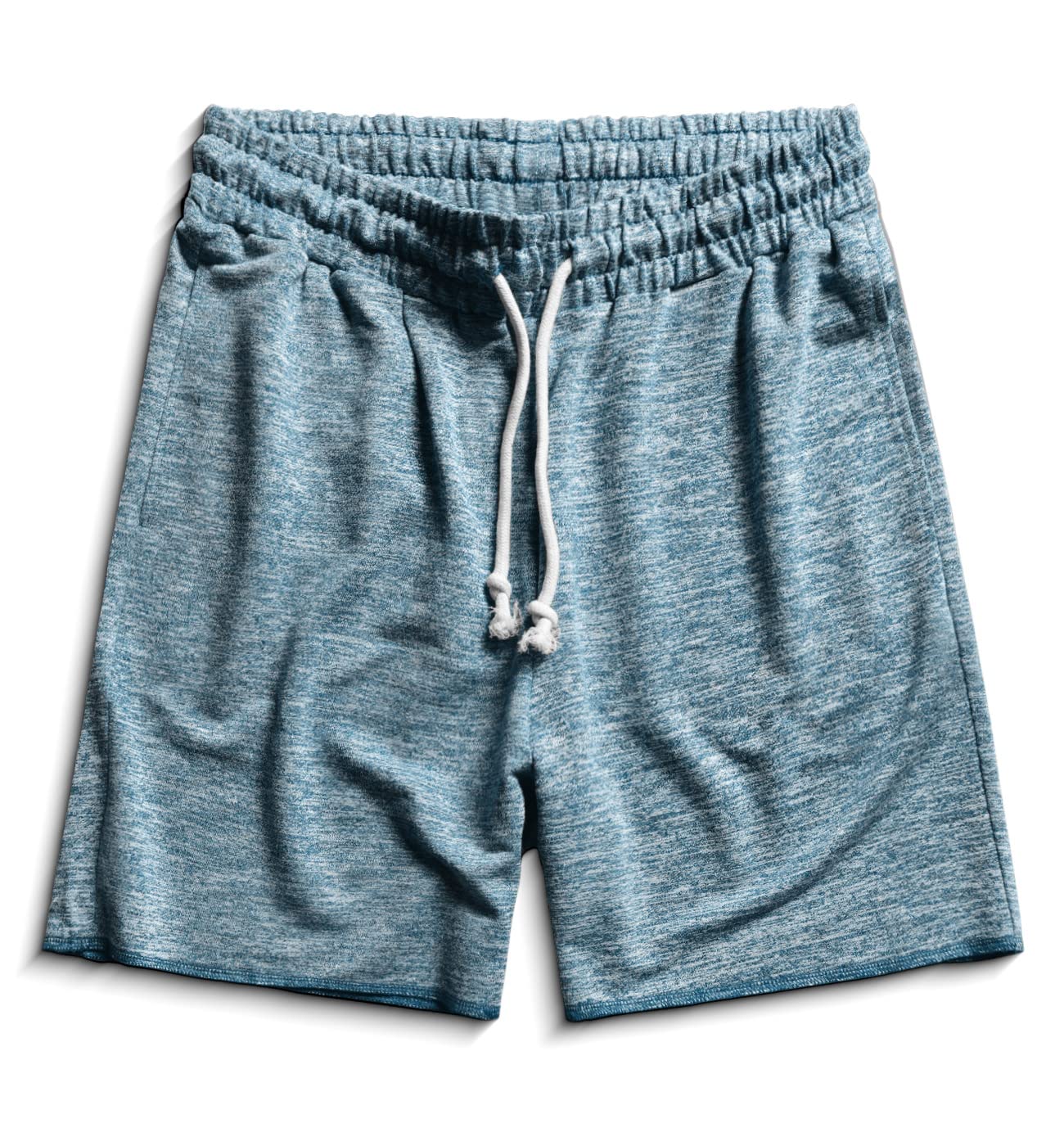 Lounge Shorts Men 6 Inch Comfy with Pockets(Marled Blue,XL)