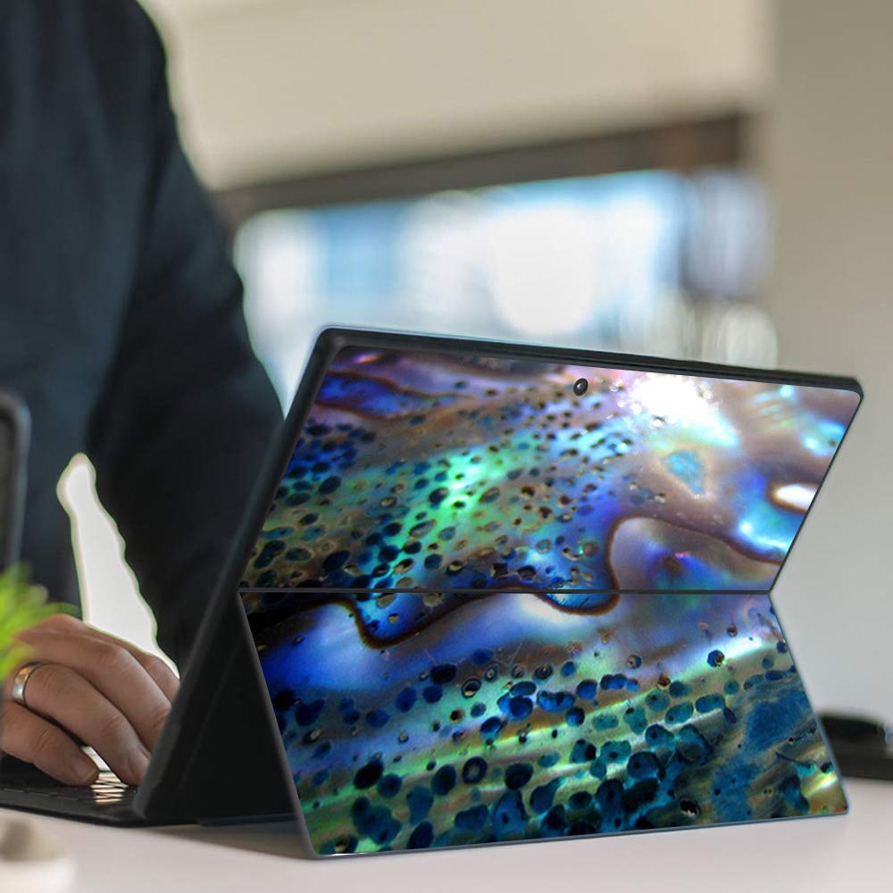 IT'S A SKIN Microsoft Surface Pro 6 (fits Most Older Models) Decal Vinyl Wrap | Abalone Pearl Sea Shell Green Blue