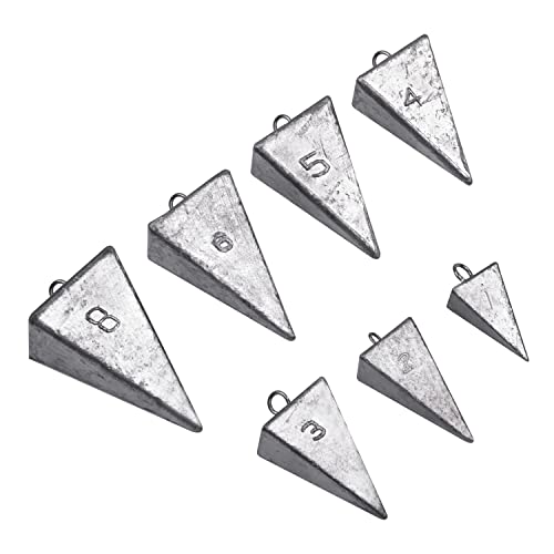Fishing Pyramid Sinker Weights Pyramid Fishing Sinker Bulk Fishing Weights Tangle Free Fishing Sinker 1oz 2oz 3oz 4oz 5oz 6oz 8oz