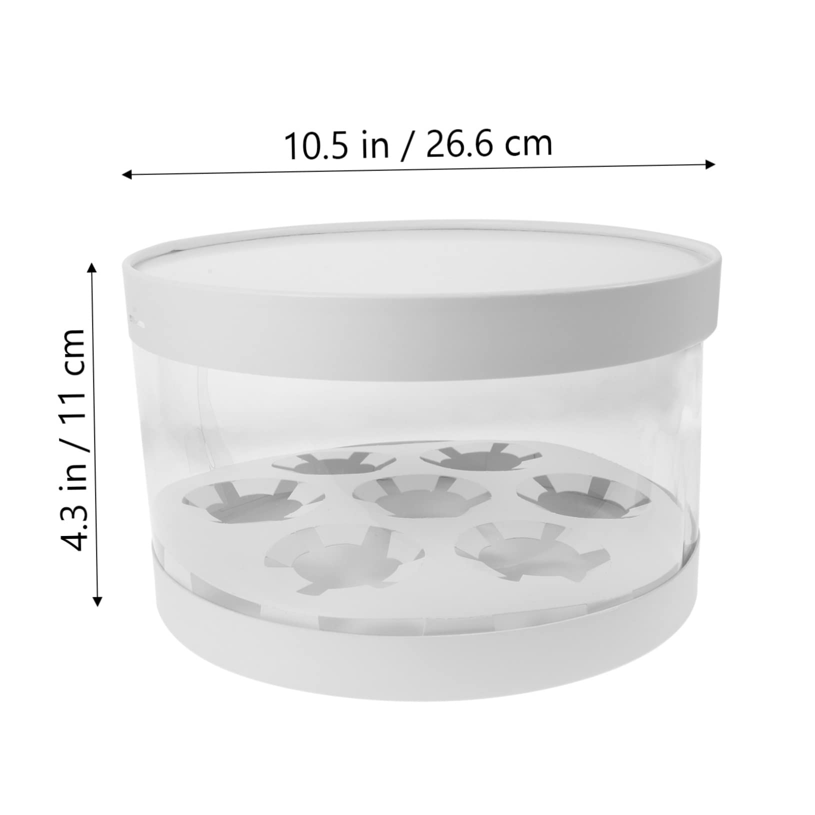 Abaodam 2pcs Elegant Cupcake Carrier Box Cupcake Packaging Box Handle for Cupcake Muffin Cake Safe Material Easy to Carry for Party Catering