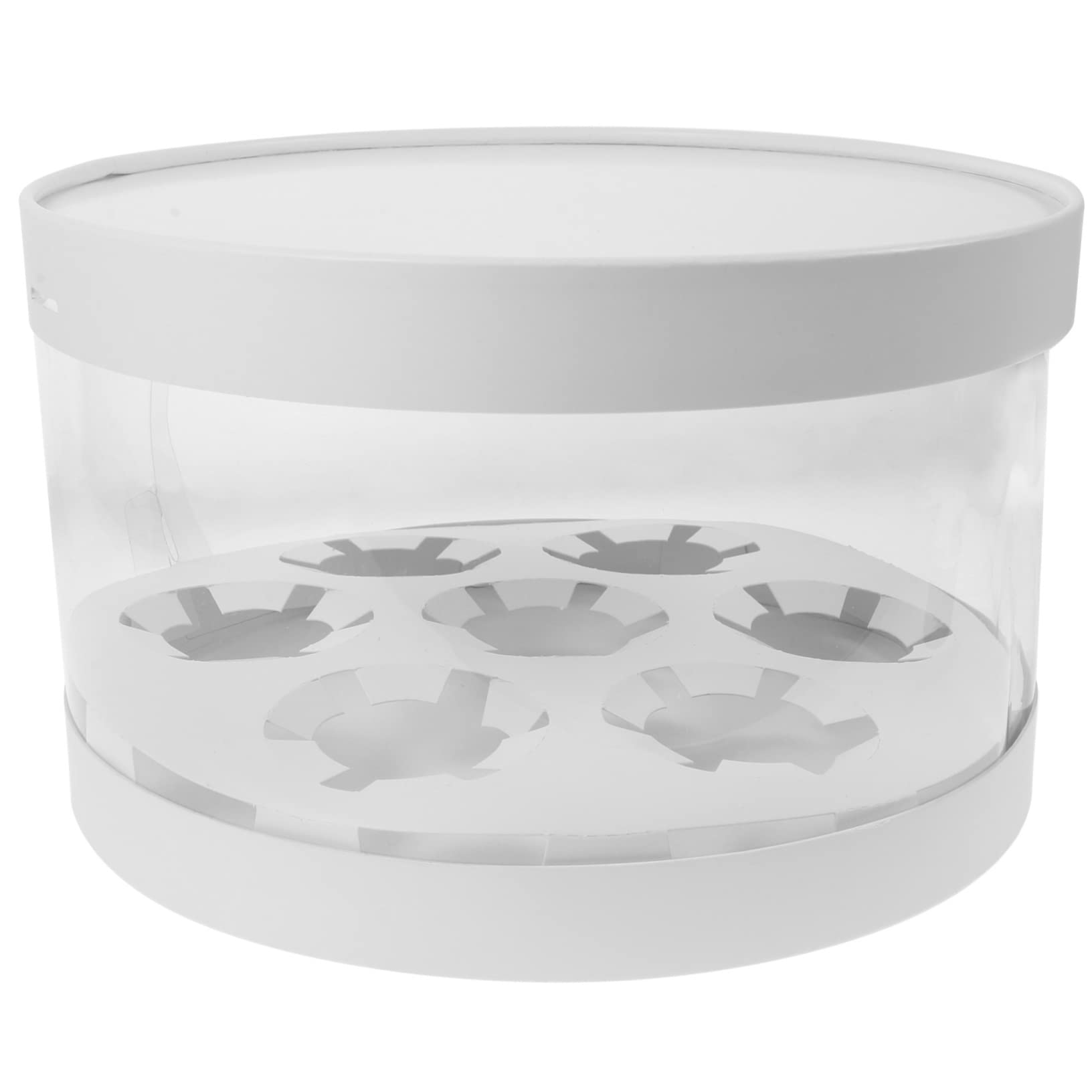 Abaodam 2pcs Elegant Cupcake Carrier Box Cupcake Packaging Box Handle for Cupcake Muffin Cake Safe Material Easy to Carry for Party Catering