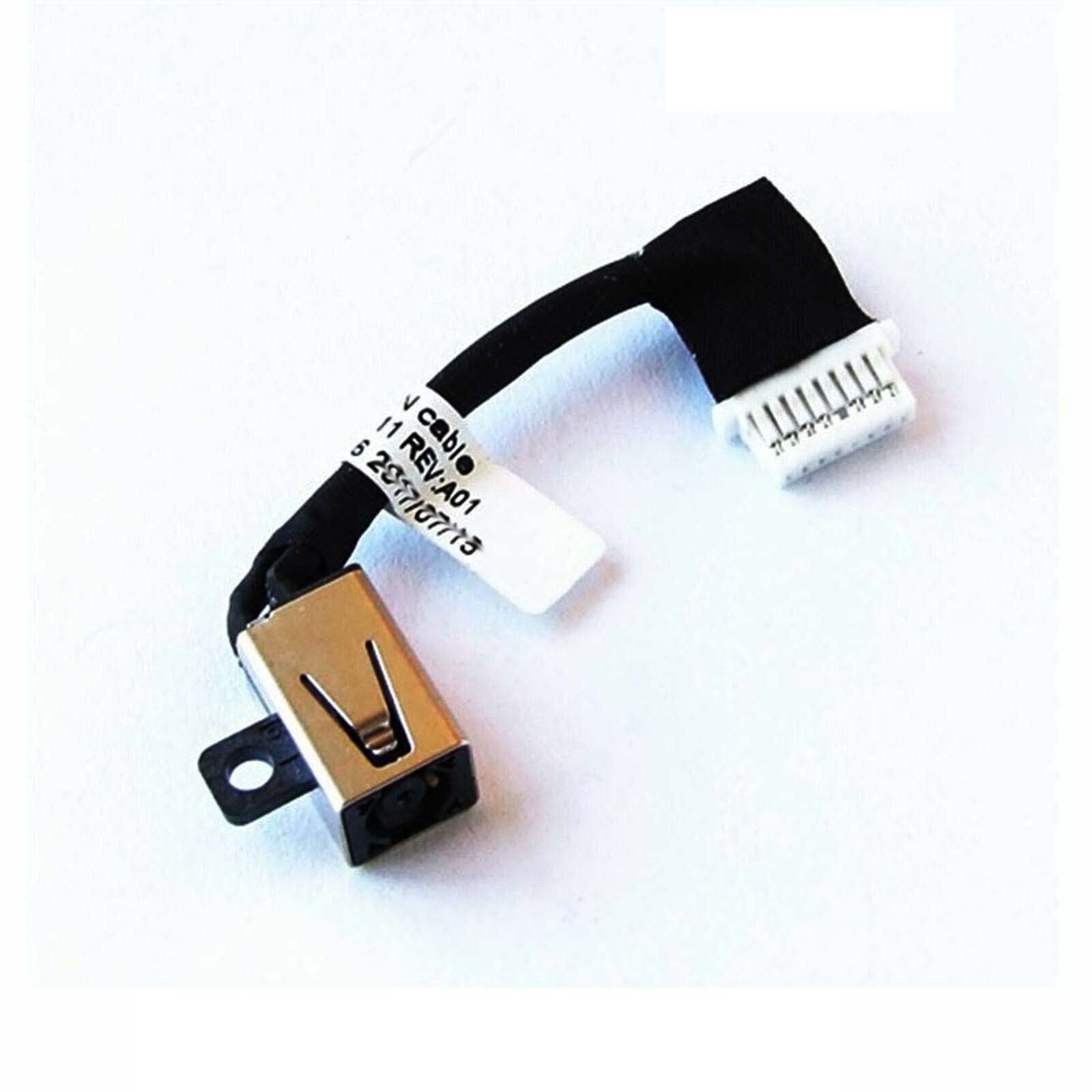 xinzhuoqi New AC DC Power Jack Socket Cable Harness for Dell Inspiron 13 7370 7373 i7370 i7373 P83G001 13 I7373-5558GRY-PUS P/N: 03FYH0 KR13 450.0B502.0011 450.0B502.0001 CN-03FYH0