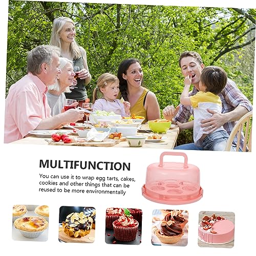 EXQUIMEUBLE portable cake box cupcake carriers cake packing holders refrigerator stand egg container cake carrier with lid and handle muffin pan Portable cupcake containers cupcake Transporter