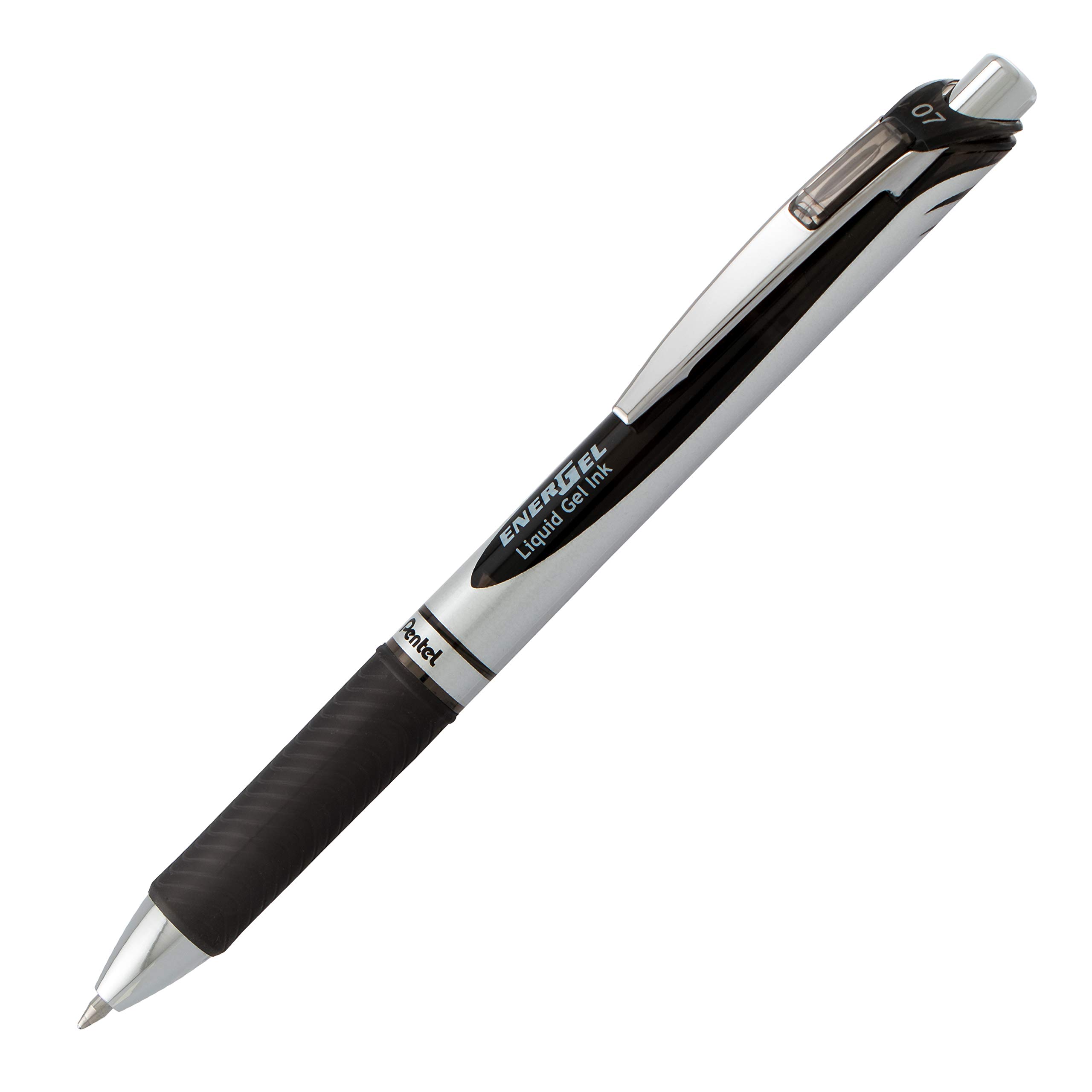 Pentel EnerGel RTX Retractable Liquid Gel Pen Canister, Black Ink, 36Pk (BL77PC36A)