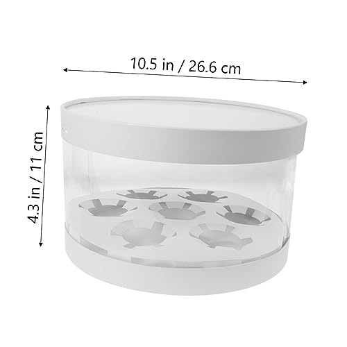 Abaodam 3pcs Cake Box Cupcake Transport Container Cupcake Holders Dessert Carrier Cupcake Storage Containers Cupcake Carrier with Lid Muffin Cake Carrier Cupcake Carrier with Cover