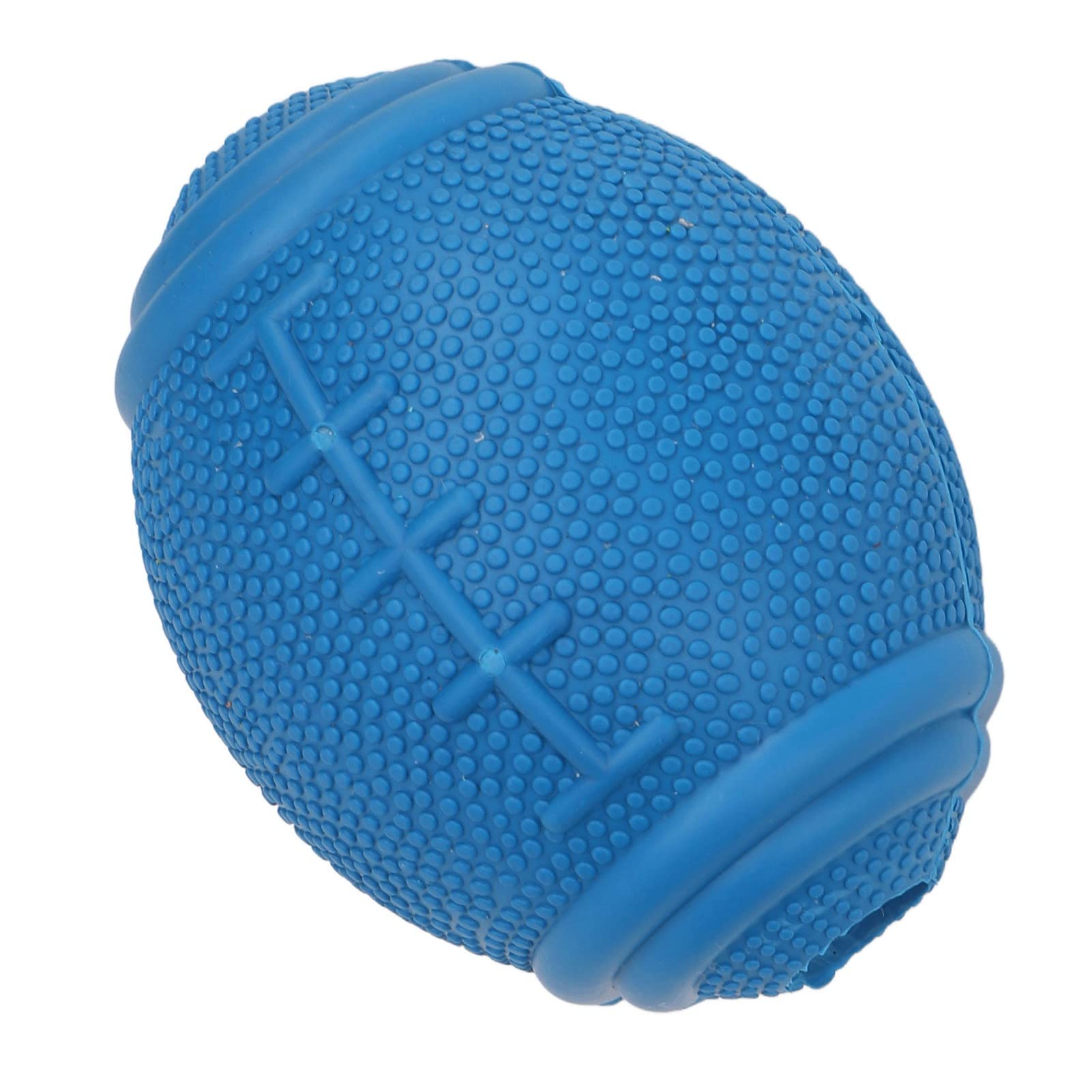 Naroote Pet Chewing Toy Balls Interactive Rubber Teeth Clean Safe High Resilience Bite Resistant Outdoor Dog Rugby Toy