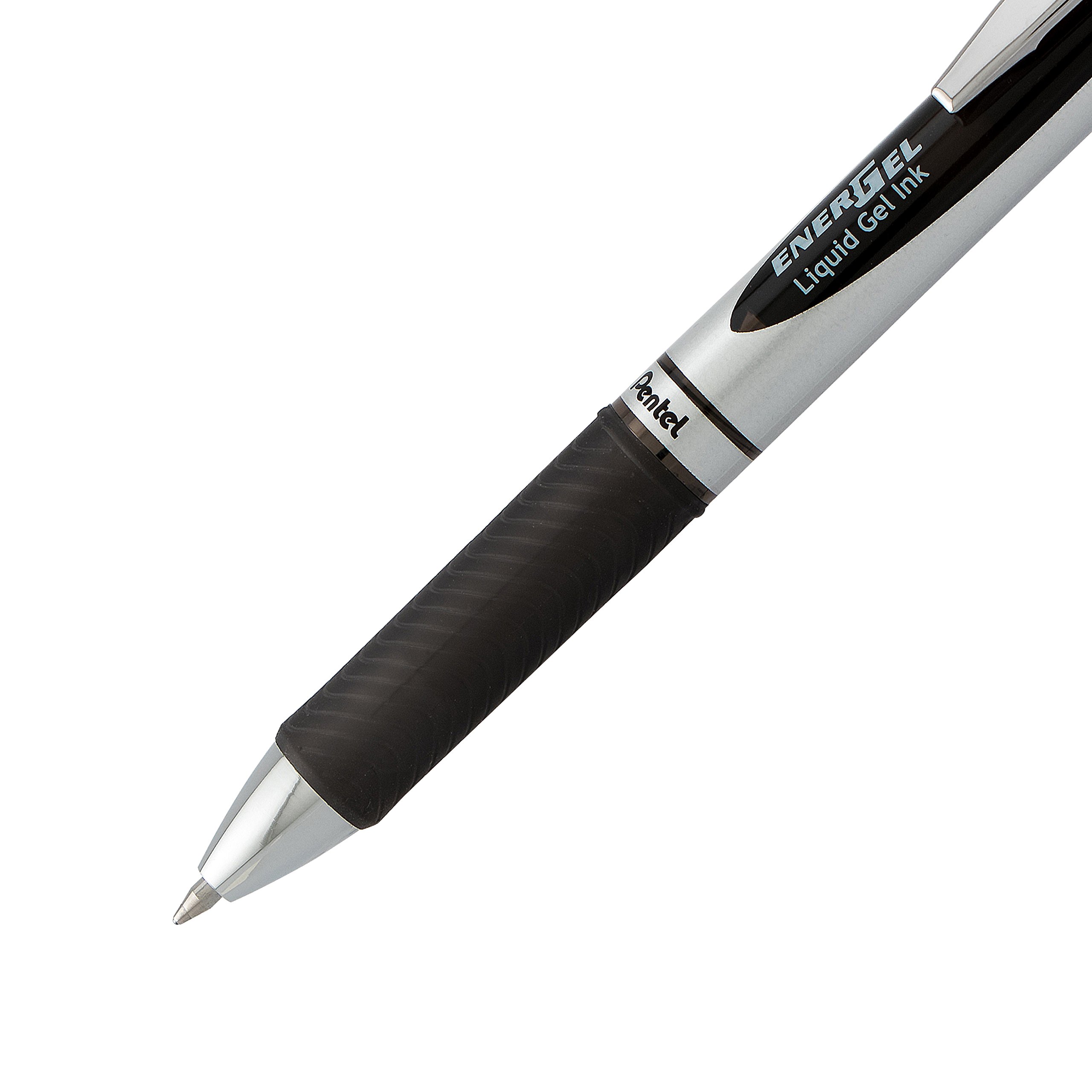 Pentel EnerGel RTX Retractable Liquid Gel Pen Canister, Black Ink, 36Pk (BL77PC36A)