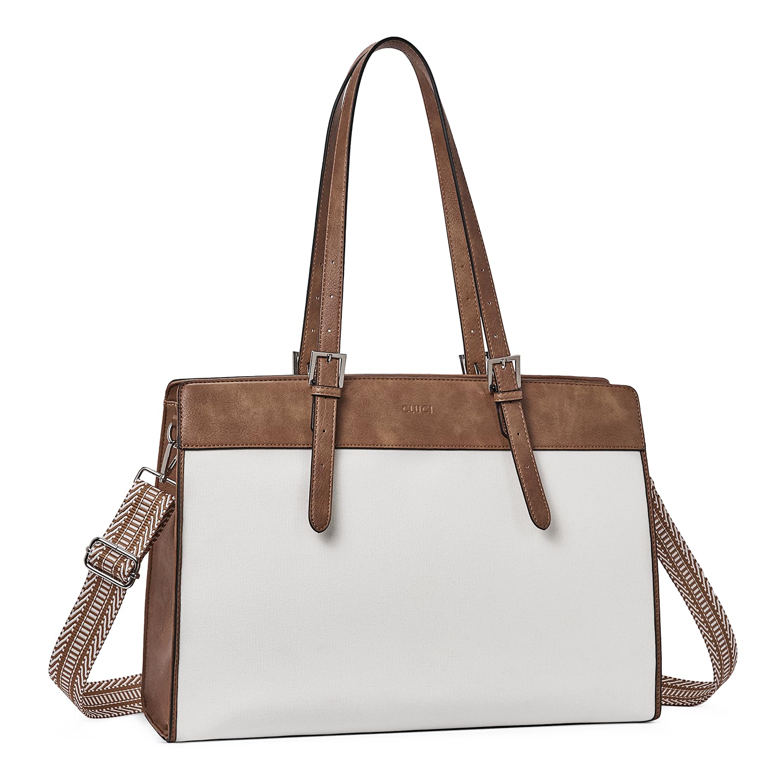 CLUCI Small Sling Bag Bundles with Laptop Tote Bag for women