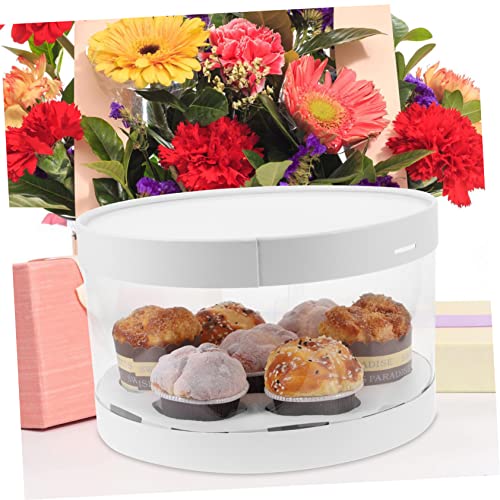 Abaodam 3pcs Cake Box Cupcake Transport Container Cupcake Holders Dessert Carrier Cupcake Storage Containers Cupcake Carrier with Lid Muffin Cake Carrier Cupcake Carrier with Cover