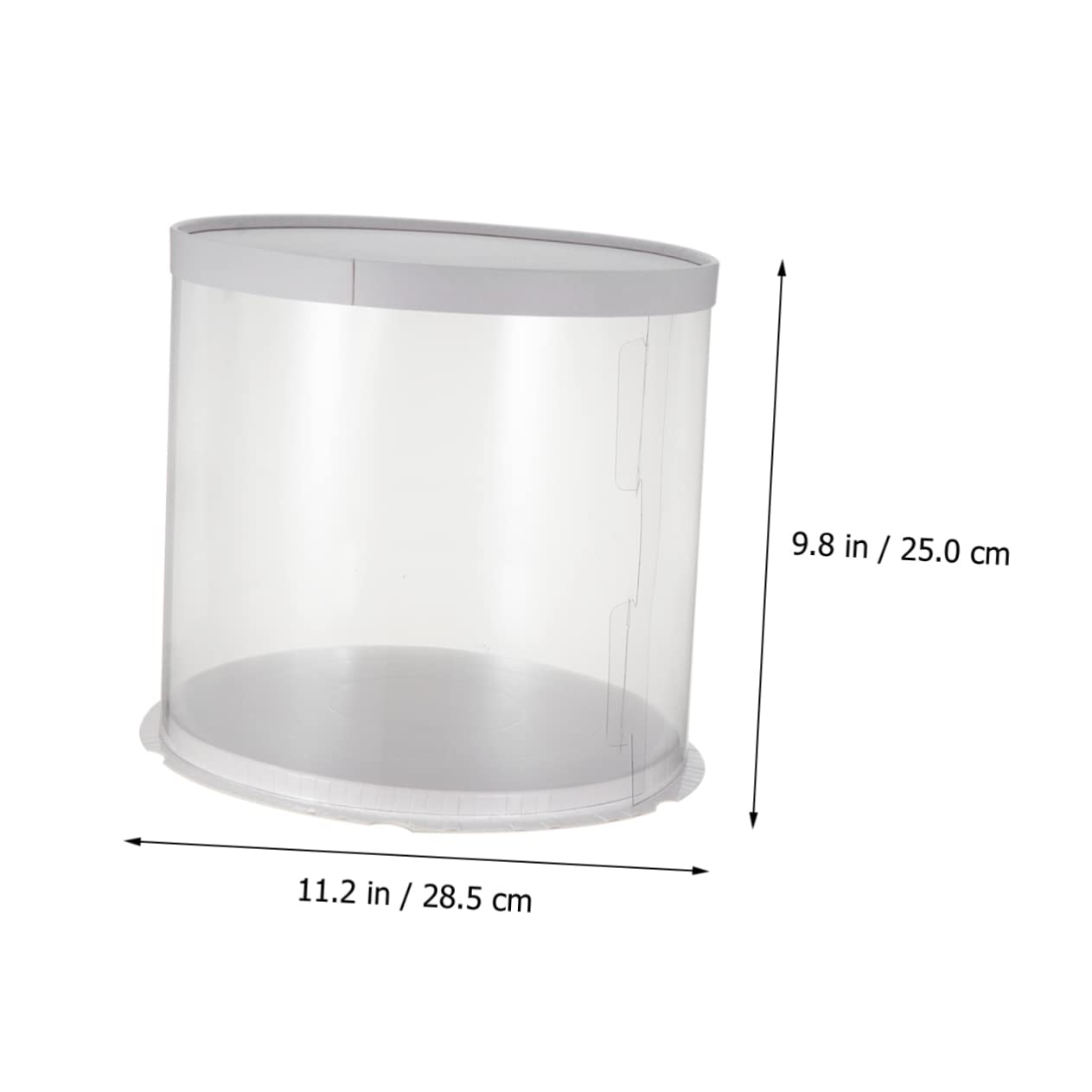 Mobestech 2pcs Box Paperboard and Material Cake Packaging Boxes Round Design for Home Shop and Events