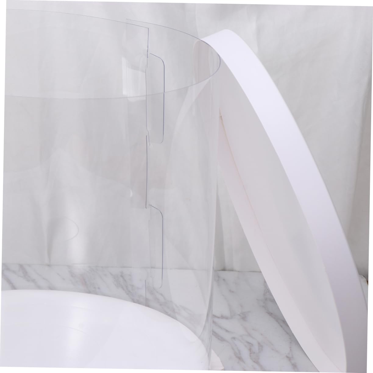 Mobestech 2pcs Box Paperboard and Material Cake Packaging Boxes Round Design for Home Shop and Events