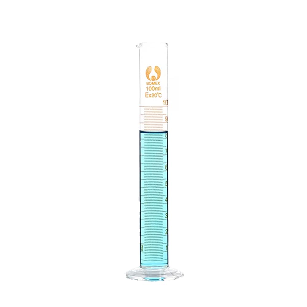 10ml Graduated Glass Cylinders (3/Pack), Measuring Glass Test Jars Borosilicate 3.3 Glass, Single Metric Scale for Lab Research Industry Teaching Brewing Wine Making Kitchen