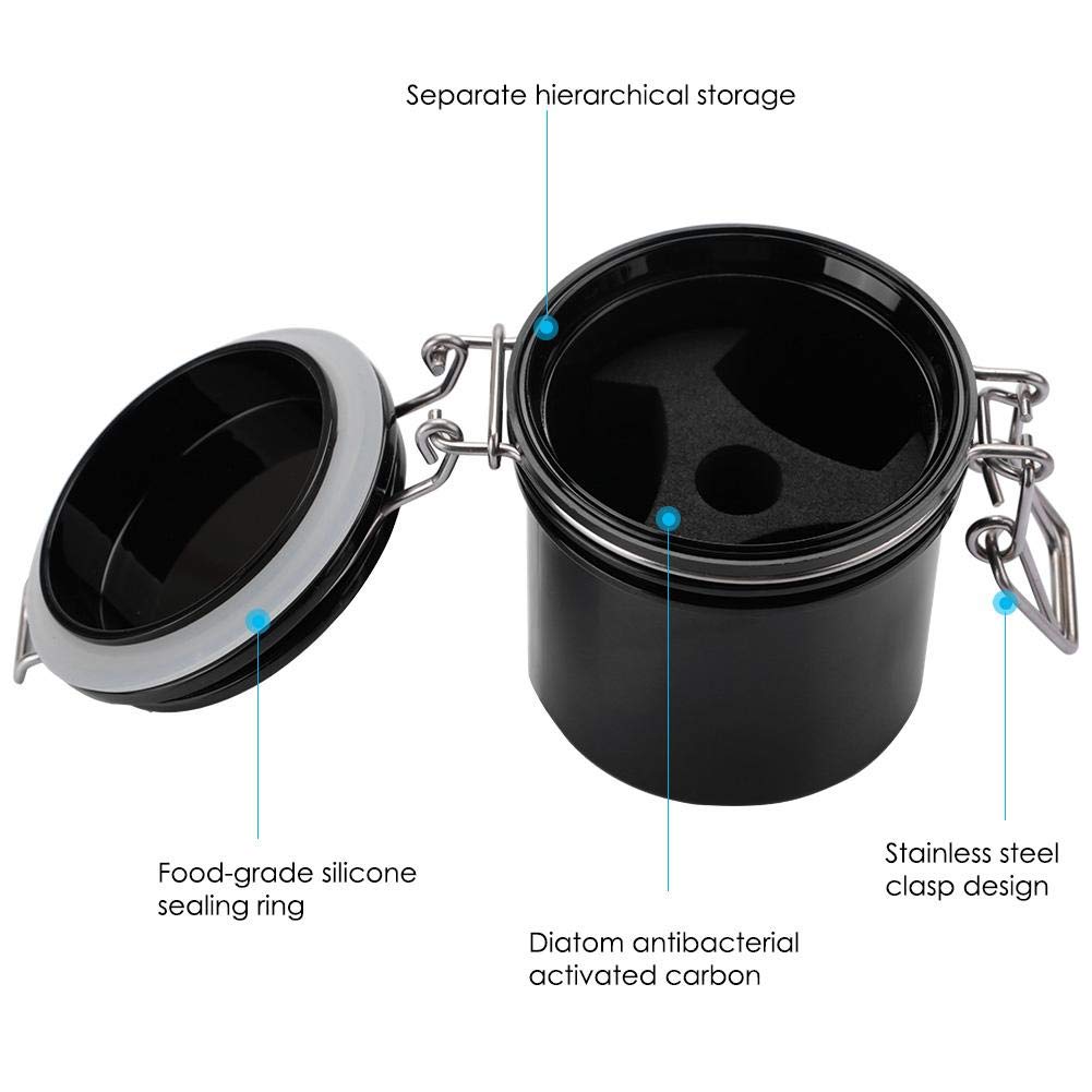 Eyelash Glue Storage , Reusable Activated Sealed Storage Jar Container Cylinder for Prevent Dryness Ideal for False Eyelash Extension, Makeup, Handcraf