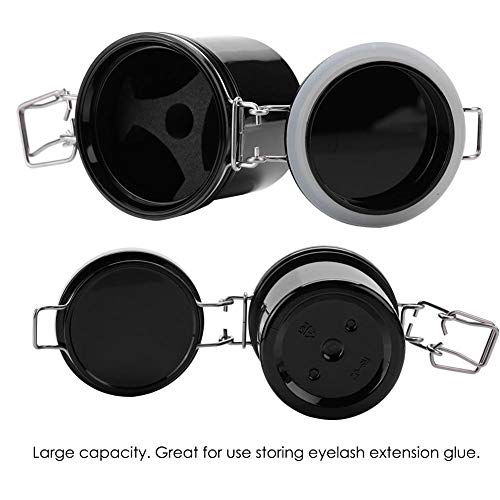 Eyelash Glue Storage Jar, Sealed Storage Container Cylinder for Eyelash Extension Glue, Anti Drying Condensation Glue Storage