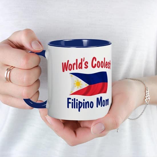 CafePress Coolest Filipino Mom Mug Ceramic Coffee Mug, Tea Cup 11 oz