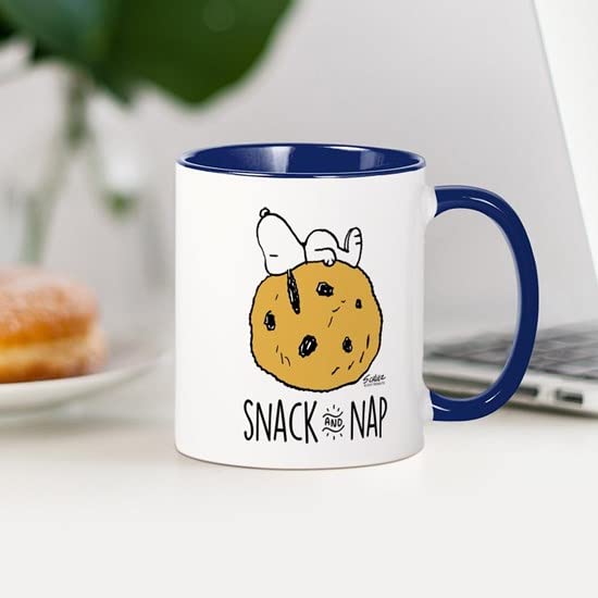 CafePress Snoopy Black And White Ceramic Coffee Mug, Tea Cup 11 oz