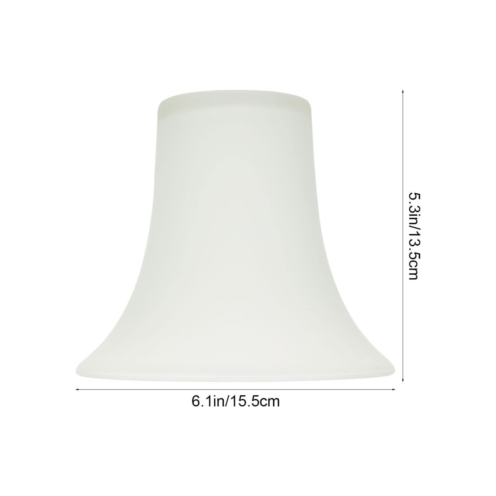 Beaupretty Glass Lampshade Glass Light Covers Bell Shaped Lampshade Ceiling Light Shade Wisteria Lamp Ceiling Lamp Light Shell Bedside Lamp Shade Chandalier Branches White Chandelier Shade