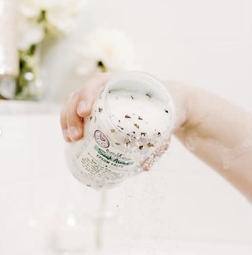 Bella & Bear Soak Away Epsom Bath Salts, Detox, Soothes Sore Muscles, Exfoliates, 14oz