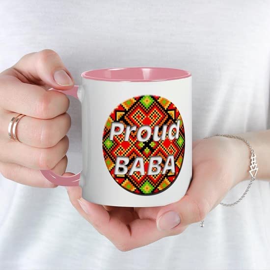 CafePress Proud BABA Mug Ceramic Coffee Mug, Tea Cup 11 oz