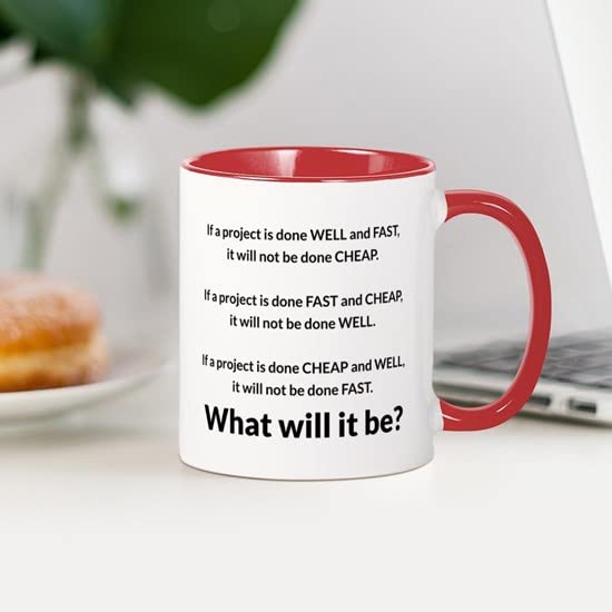 CafePress Project Management Mugs Ceramic Coffee Mug, Tea Cup 11 oz