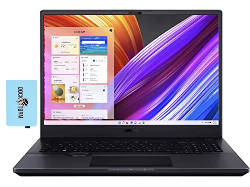 ASUS ProArt Studiobook 16 OLED Laptop (Intel i7-12700H 14-Core, 16GB DDR5 RAM, 2x1TB PCIe SSD RAID 0 (2TB), GeForce RTX 3070 Ti, Backlit KYB, Fingerprint, HD Webcam, WiFi 6, BT 5.2, Win11P) w/Hub