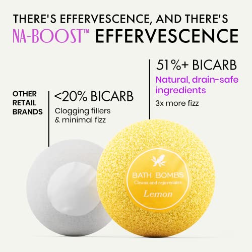 Bath Bombs - Bath Bomb for Men and Women - Relaxing Bath Salts - All Natural Bath Bombs with Essential Oils - Bath Bombs Gift Set - Bubble Bath Bombs for Teens - Paraben and Sulfate-Free - (6 Packs)