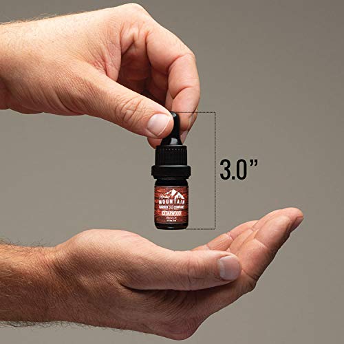 Beard Oil Sample Size Pack - 4 Unique Beard Oil Varieties (0.17 oz each) - Cedarwood, Sandalwood, Bamboo & Unscented β Contains Essential Oils
