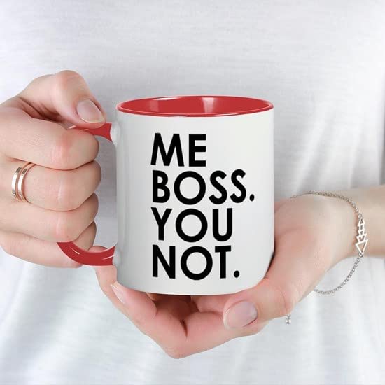 CafePress &Quot;Me Boss. You Not.&Quot; Mug Ceramic Coffee Mug, Tea Cup 11 oz