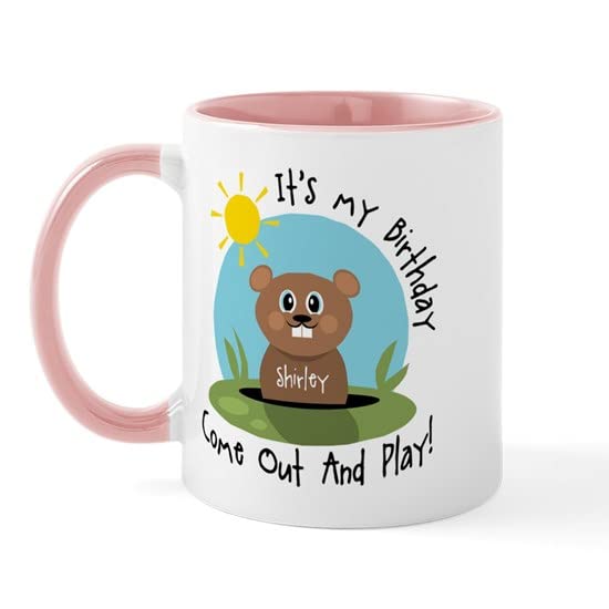CafePress Shirley Birthday (Groundhog) Mug Ceramic Coffee Mug, Tea Cup 11 oz
