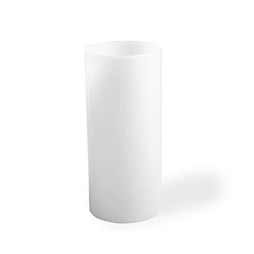 Sunwo Glass Shade Straight Cylinder Glass Lamp Shade Replacement with Multiple Effects (Opal White Straight Cylinder)(Customer size)