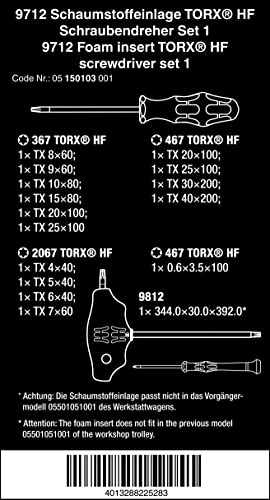 9712 Foam Insert "Torx-Set 1"