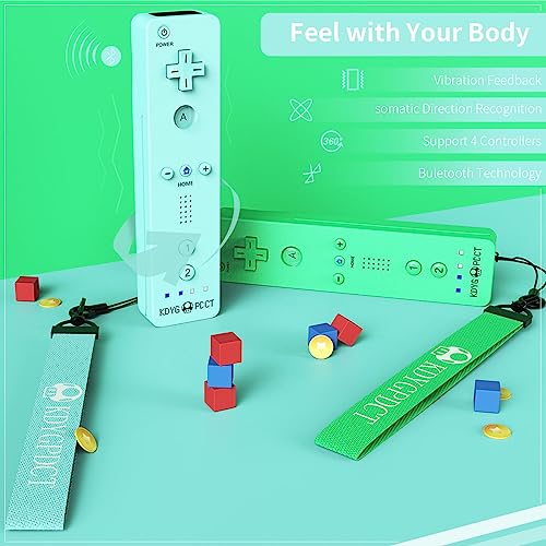 KDYGPDCT Wii Controller 2 Pack,Wii Game Wireless Controller for Nintendo Wii U Console,2023 New Wii Controller with Wrist Strap,Smoother Feel and Increased Experience