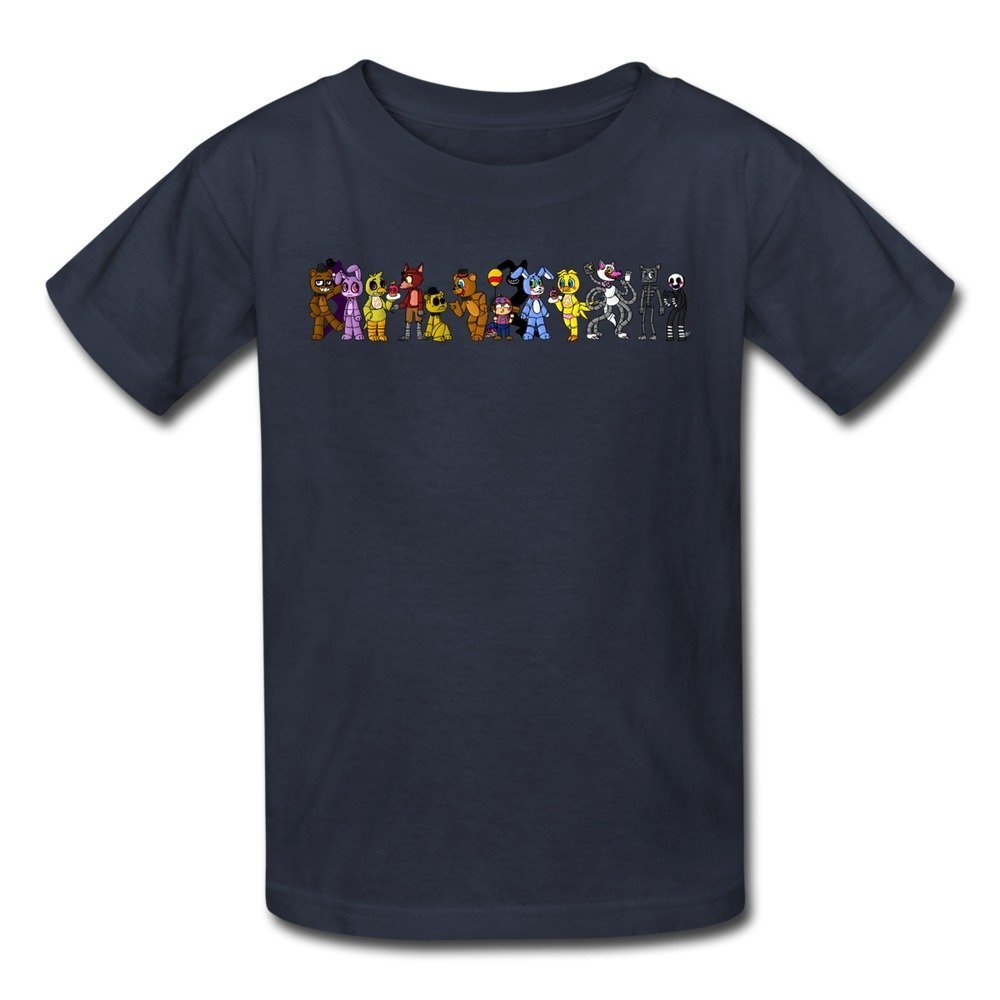 YWT Five Nights At Freddy S Kid's T-shirts Geek Size L Navy