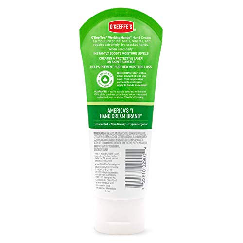 O'Keeffe's K0290004-4 Working Hands Hand Cream Tube (4 Pack), 3 oz