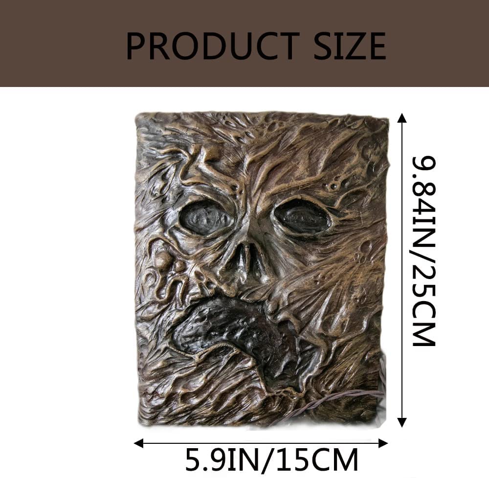 Necronomicon Evil Dead Necronomicon Book of The Dead Spellbook Leather Hardcover Necronomicon Journal Spells Decoration Lovecraft Horror Movie Prop Decor Notebook