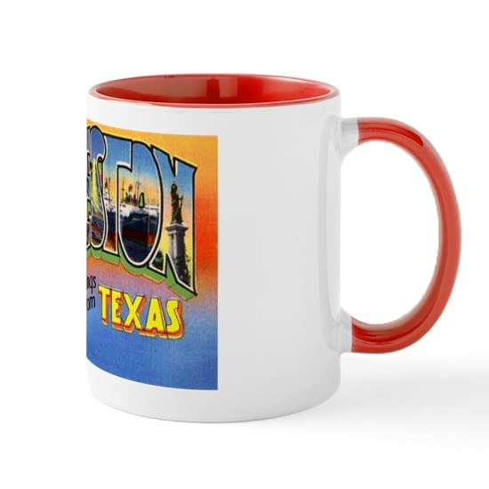 CafePress Galveston Texas Greetings Mug Ceramic Coffee Mug, Tea Cup 11 oz