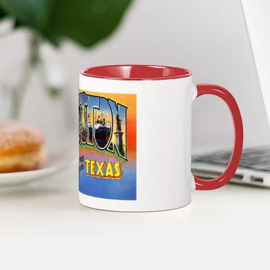 CafePress Galveston Texas Greetings Mug Ceramic Coffee Mug, Tea Cup 11 oz
