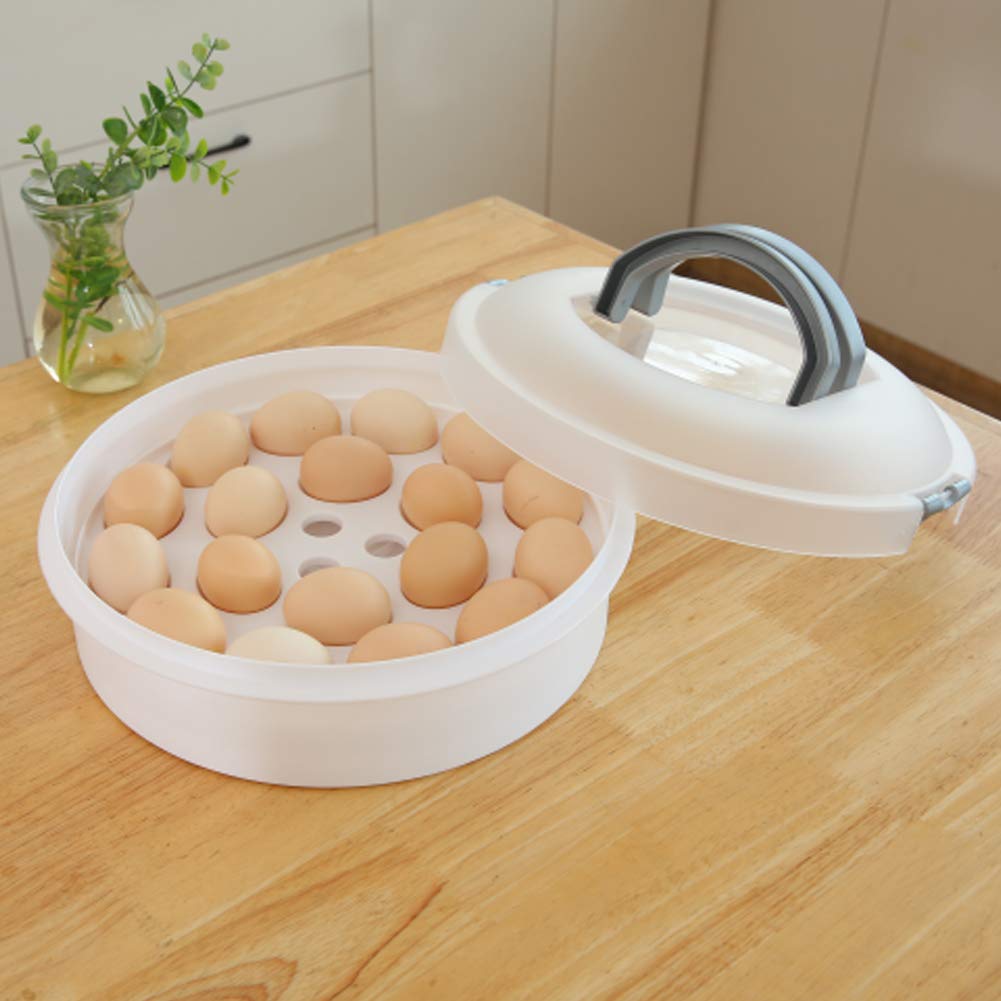 ZOAJU 3-in-1 Portable Cake Holder Carrier with Lid and Tray 10 inch Food Container for Pies, Muffins, Cookie, Candies, Cupcakes, Dessert