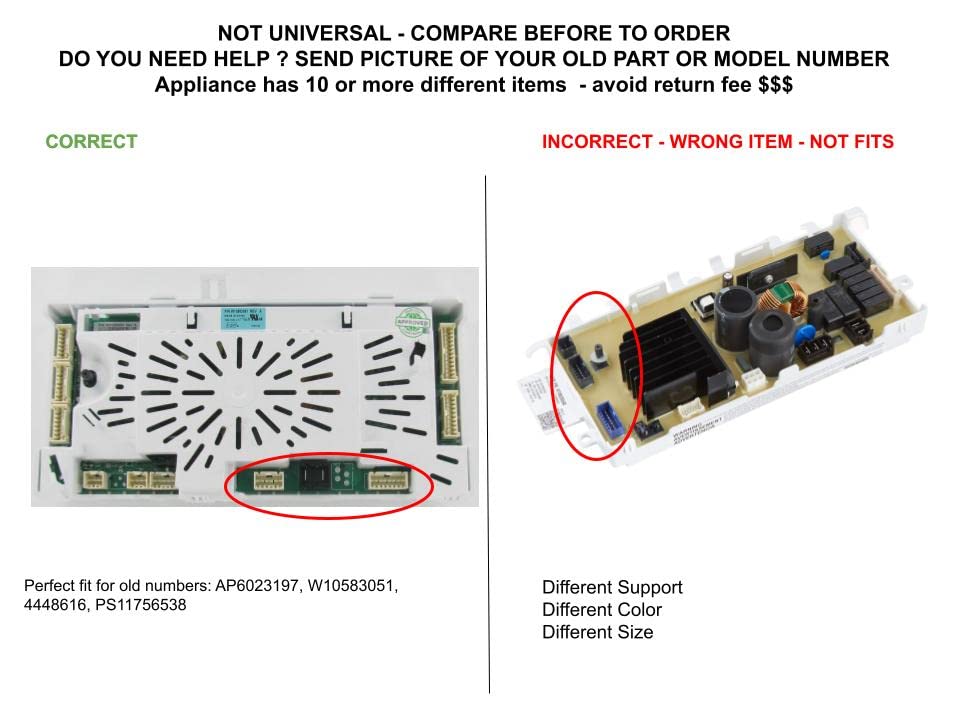 GLOB PRO SOLUTIONS PD00058848 WPW10583051 CKD2798 Control Module Replacement for and Compatible with Kenmore Kenmore Heavy Duty