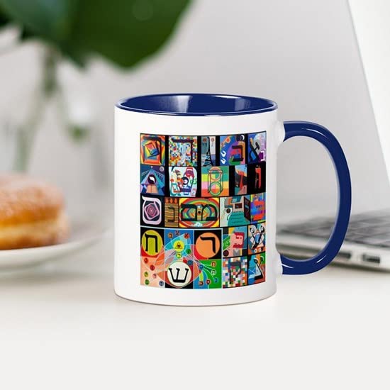 CafePress The Hebrew Alphabet Mugs Ceramic Coffee Mug, Tea Cup 11 oz