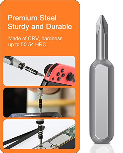 Precision Screwdriver Set, Laptop Repair Tool Kit, Kingsdun 130 in 1 Professional Computer Magnetic Screwdrivers Kit with 120 Bits Torx Star Screwdriver for PC, Xbox, Phone, Switch, Rc Car DIY