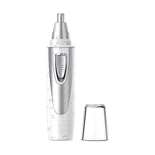 ELORES Ear and Nose Hair Trimmer Clipper - 2020 Professional Painless Eyebrow and Facial Hair Trimmer for Men and Women, Battery-Operated, IPX7 Waterproof Dual Edge Blades for Easy Cleansing